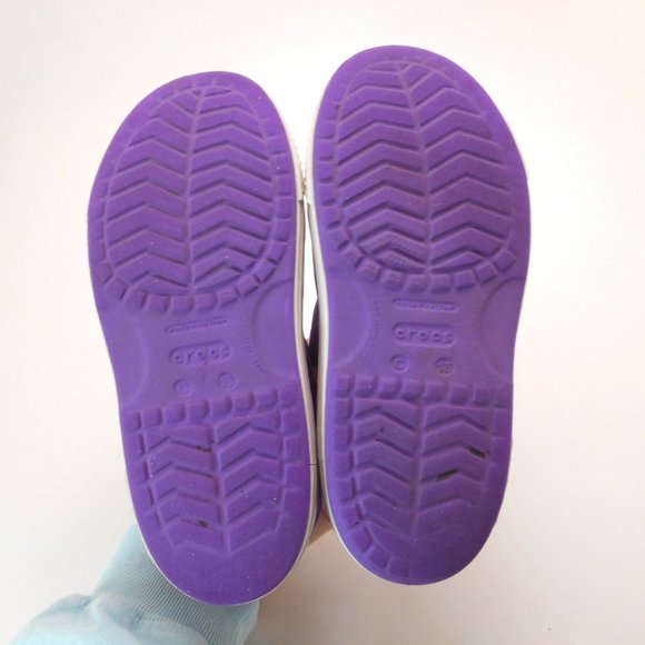 CROCS | Shoes | Crocs Girls Size 3 C13 Crocband Ii Purple Sandals ...